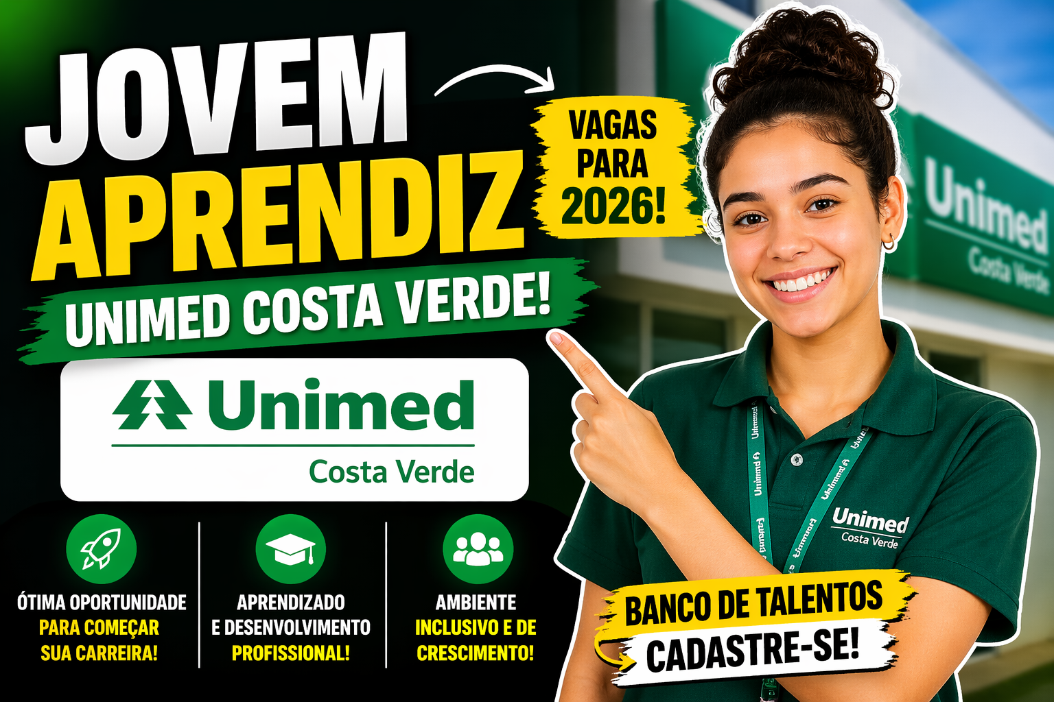 🚀 Jovem Aprendiz Unimed Costa Verde: oportunidade para iniciar sua ...